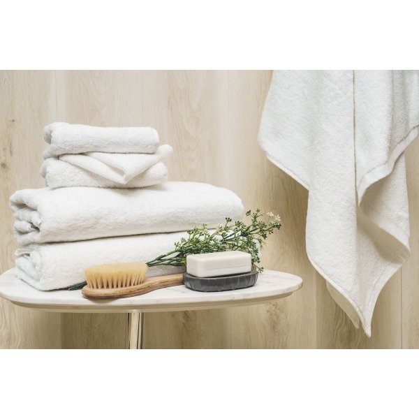 Custom Printed Logo Branded Hand Towels 620gsm | White Lifestyle Spa ...