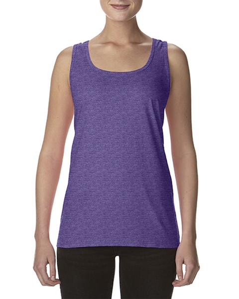 Gildan Ladies Racerback Tank Heather Purple XL