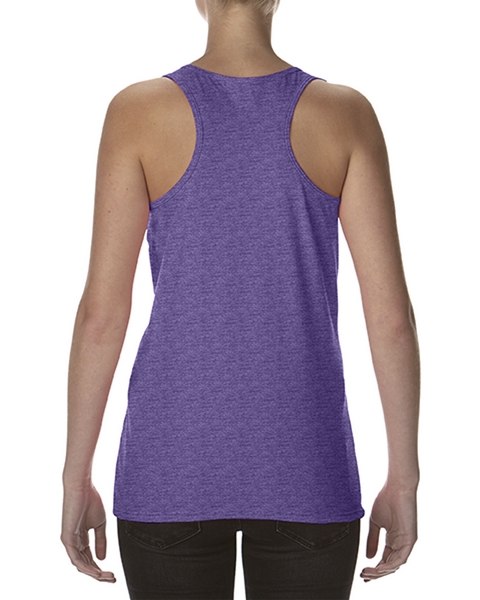 Gildan Ladies Racerback Tank Heather Purple XL