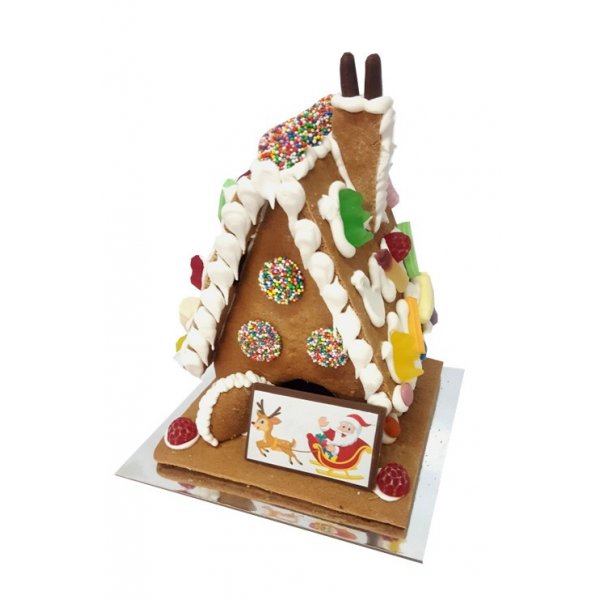 Custom Logo Branded Handmade Gingerbread House Large | Chocolate Xmas ...