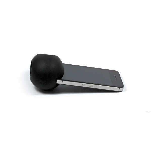 Custom Logo Branded Egg Phone Stand Speaker | Black White Work from ...