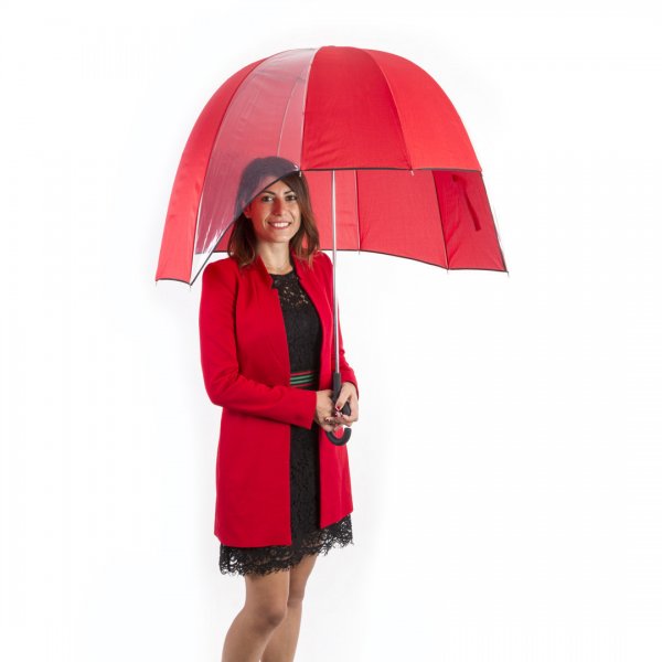Custom Printed Black Extra Long Umbrella | Apparel Food Grocery Red ...