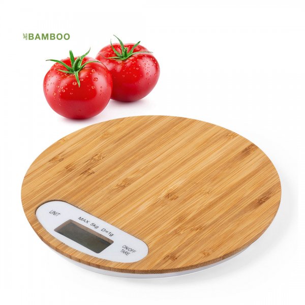 Logo Branded Bamboo Kitchen Scales | Cook Promo Products | Australian ...