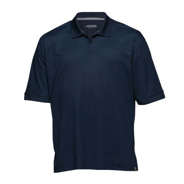 Recycled Polyester Polo Navy Dri Gear Custom Branded Bulk Clothing Gym ...