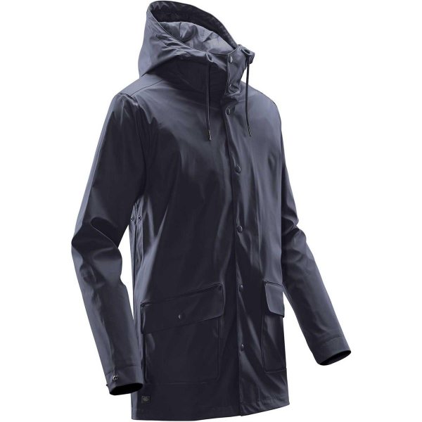 Custom Logo Branded Men Waterproof Rain Coat | Black Earth Navy ...